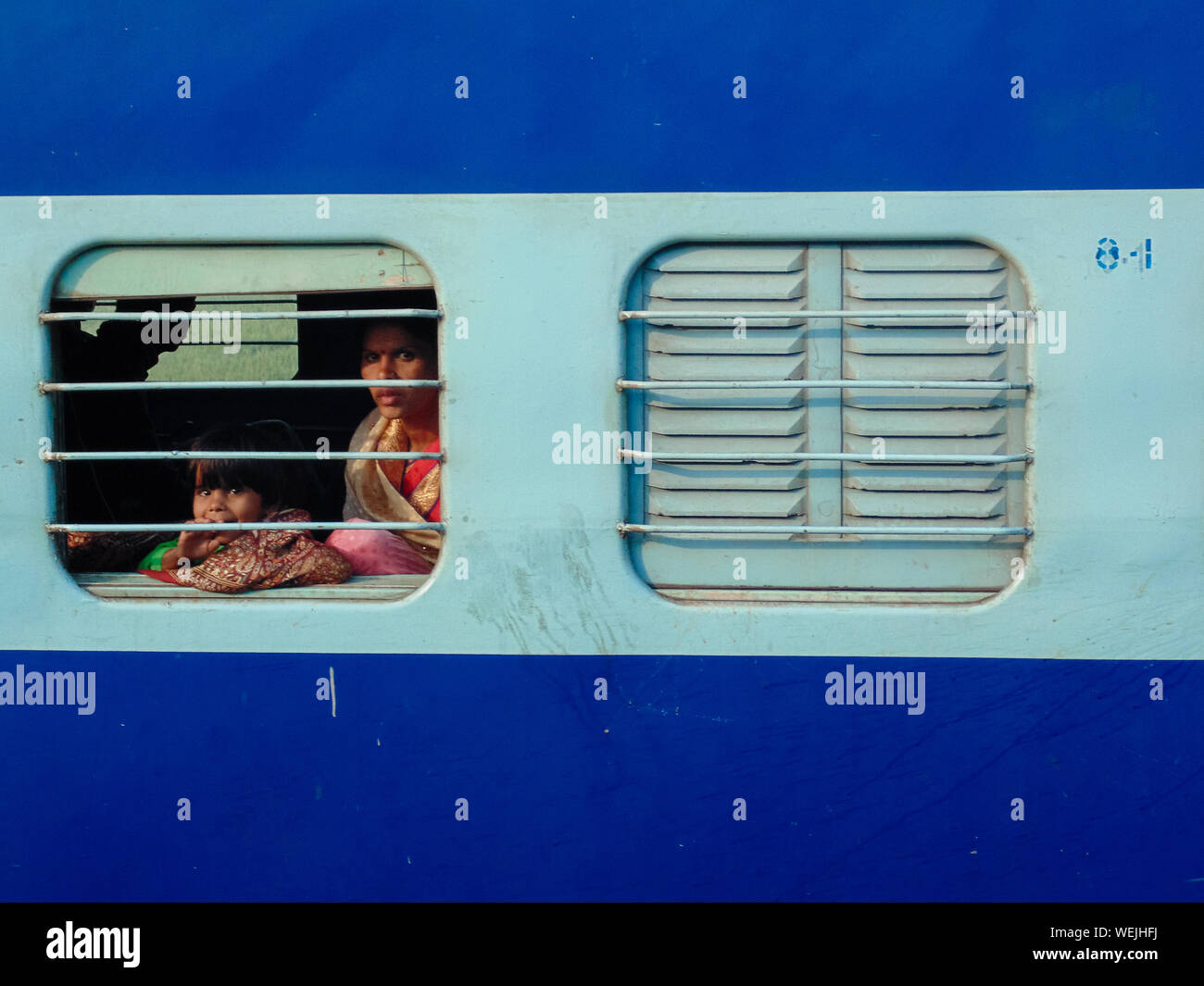 Train girls window hi-res stock photography and images - Alamy