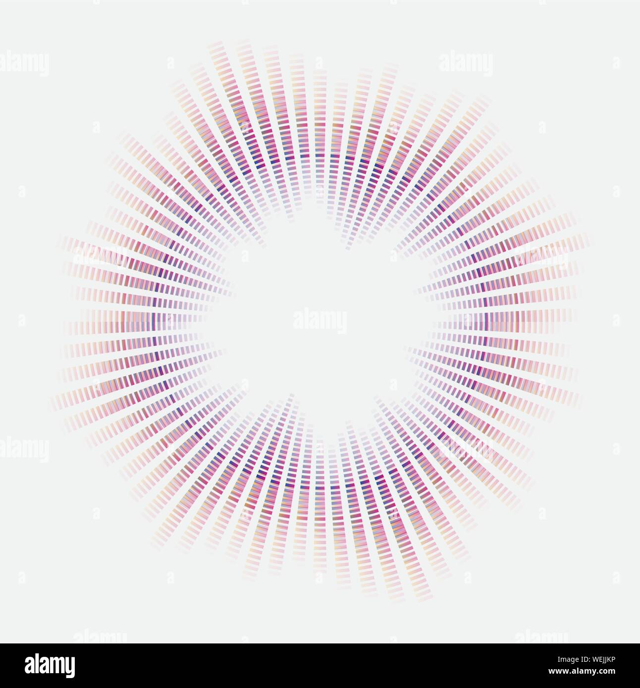 Sound round wave or radio wave vector illustration Stock Vector Image ...