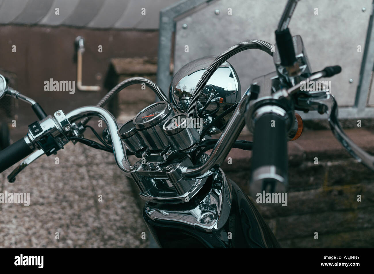 Motorcycle handle hi-res stock photography and images - Alamy