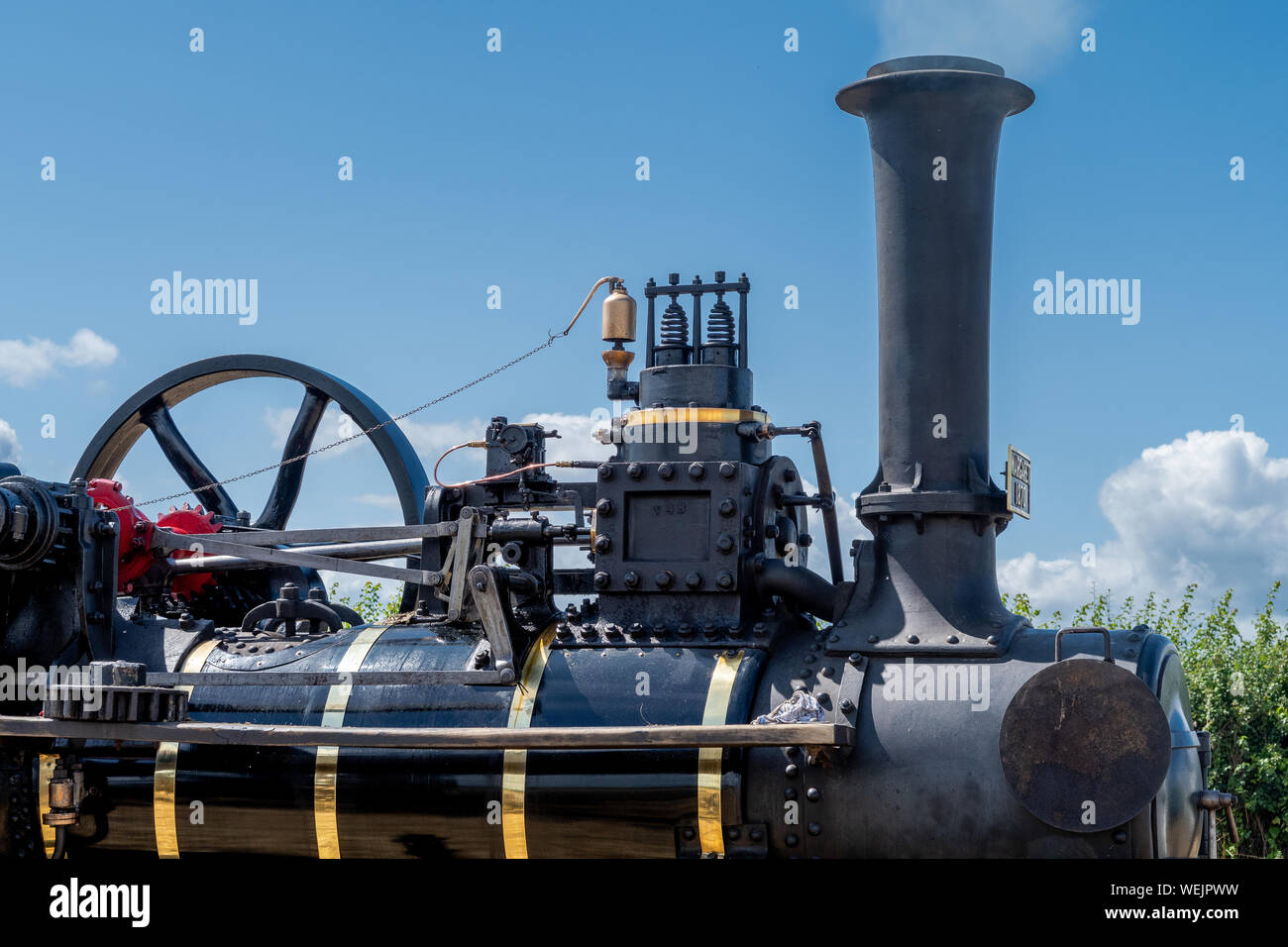 Agricultural tractor or locomotive powered by a steam engine hi-res ...