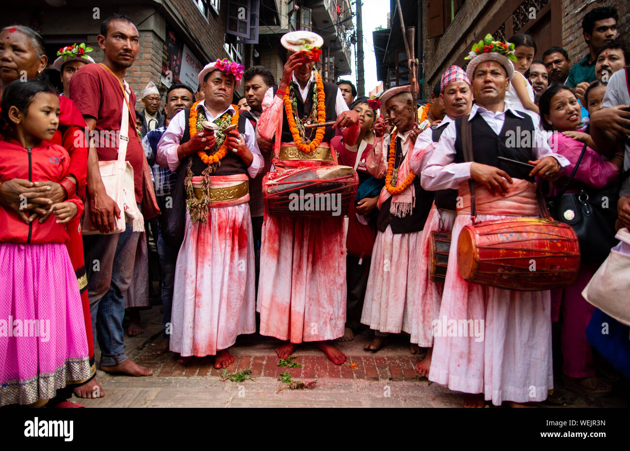 Nil barahi mask dance festival hi-res stock photography and images - Alamy