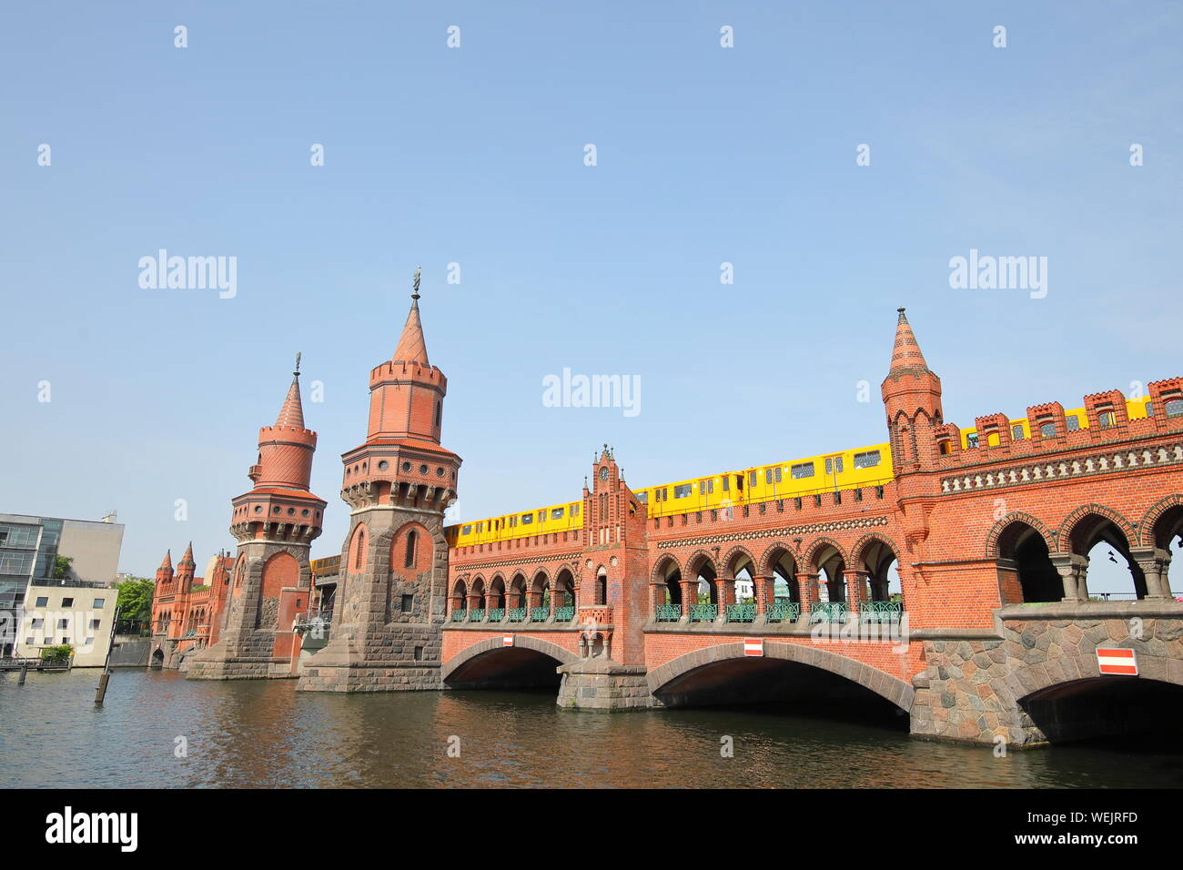 Oberbaum bridge historical architecture Berlin Germany Stock Photo - Alamy