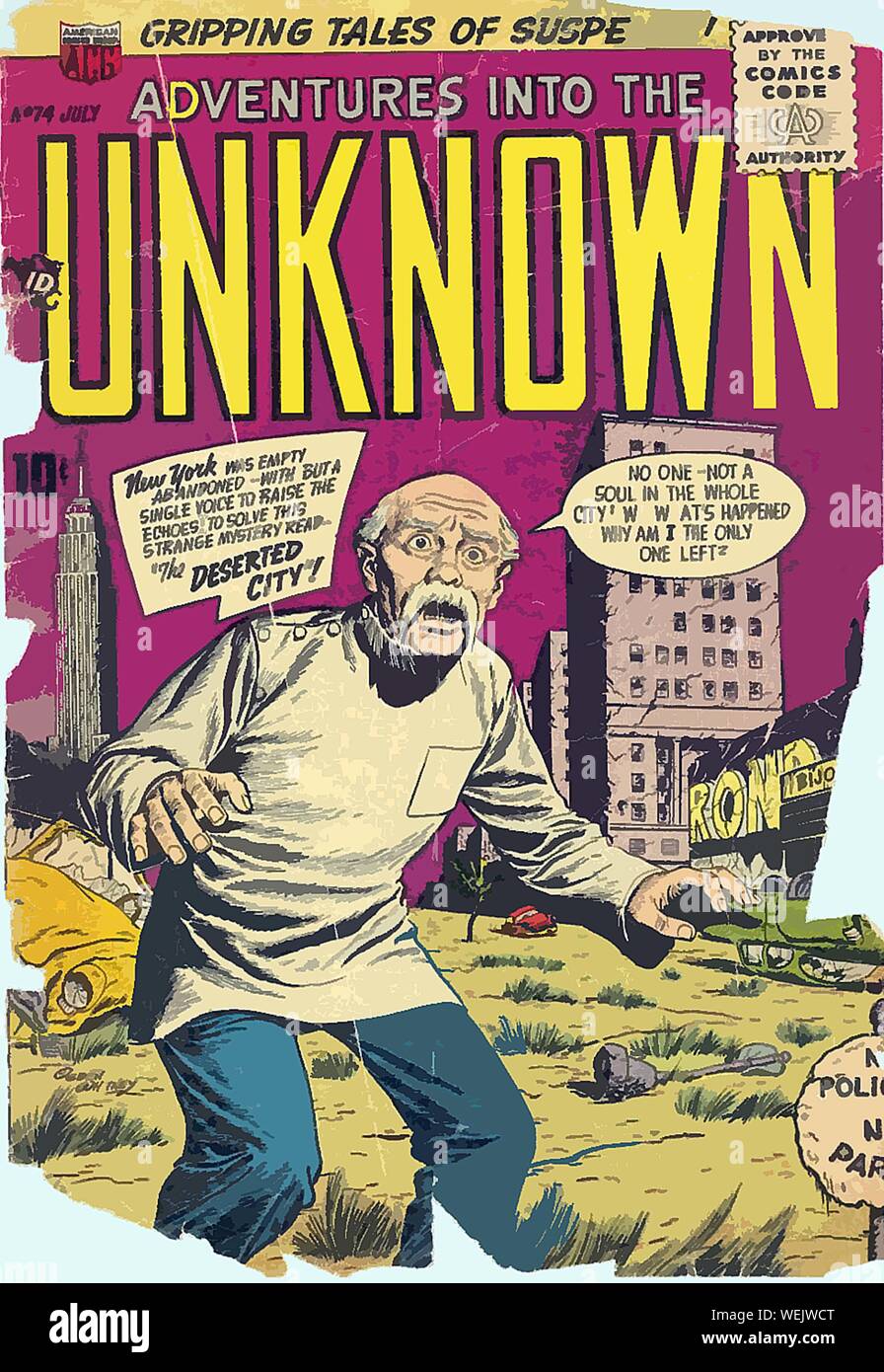 Retro Comic Book Cityscape