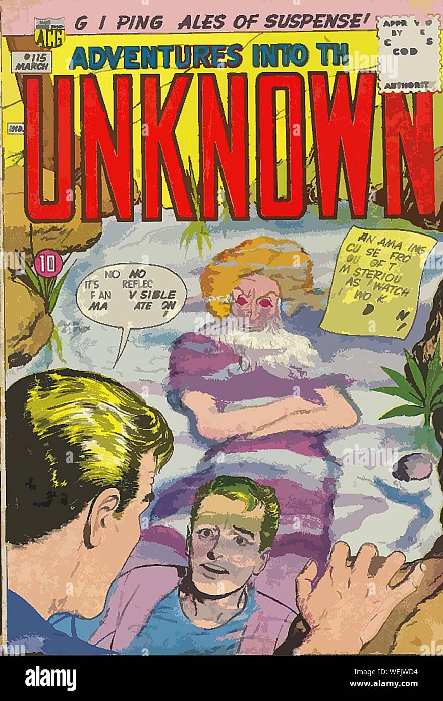 Vintage Comic Book Cover Artwork Stock Photo Alamy vintage-comic-book-cover-artwork-stock-photo-alamy