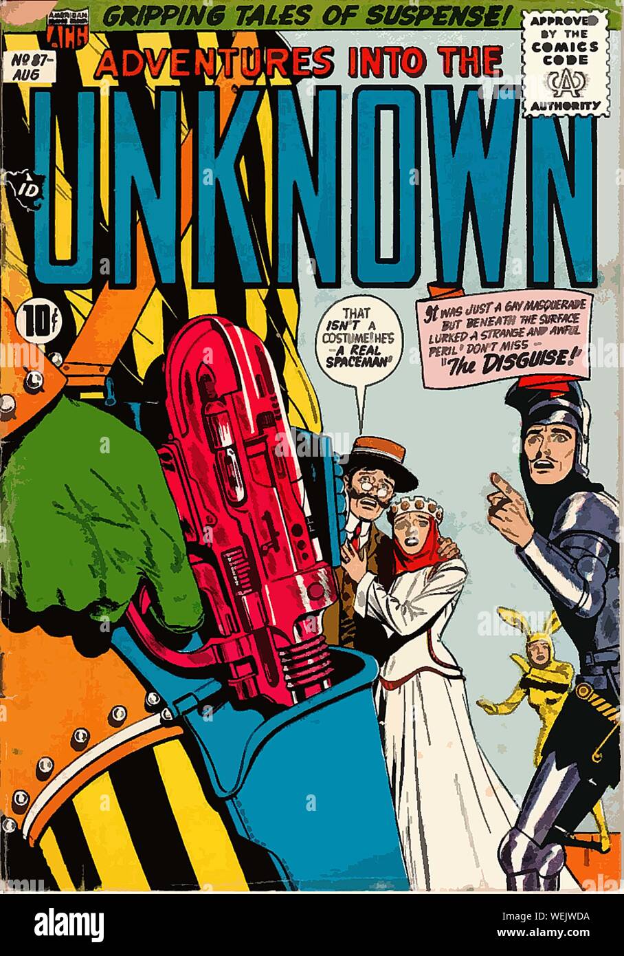 Vintage comic book cover artwork Stock Photo - Alamy