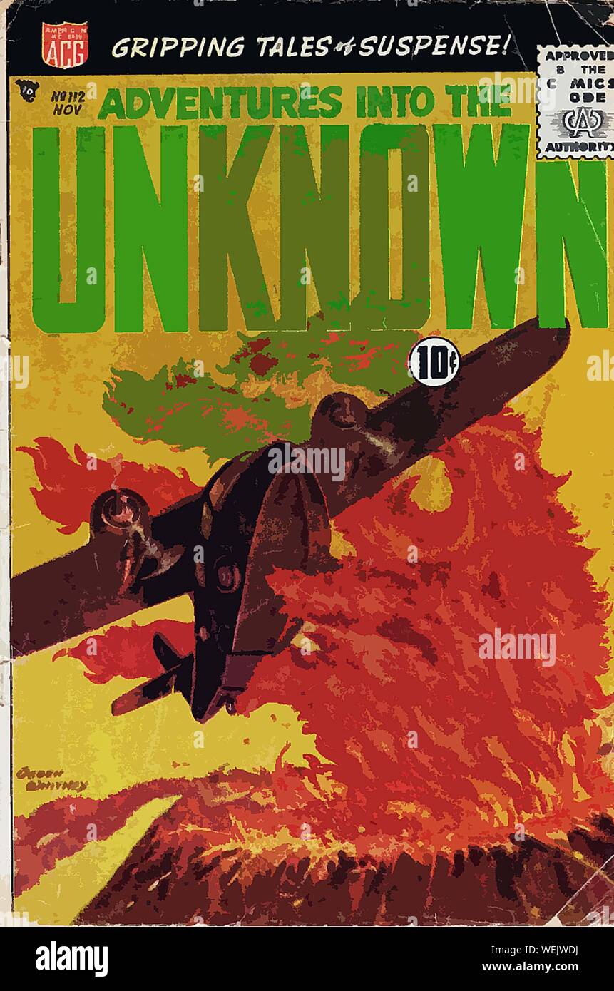 Vintage comic book cover artwork Stock Photo - Alamy