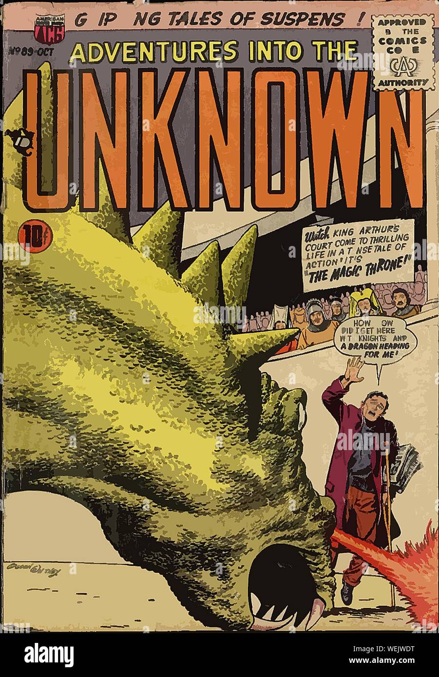 Vintage comic book cover artwork Stock Photo - Alamy