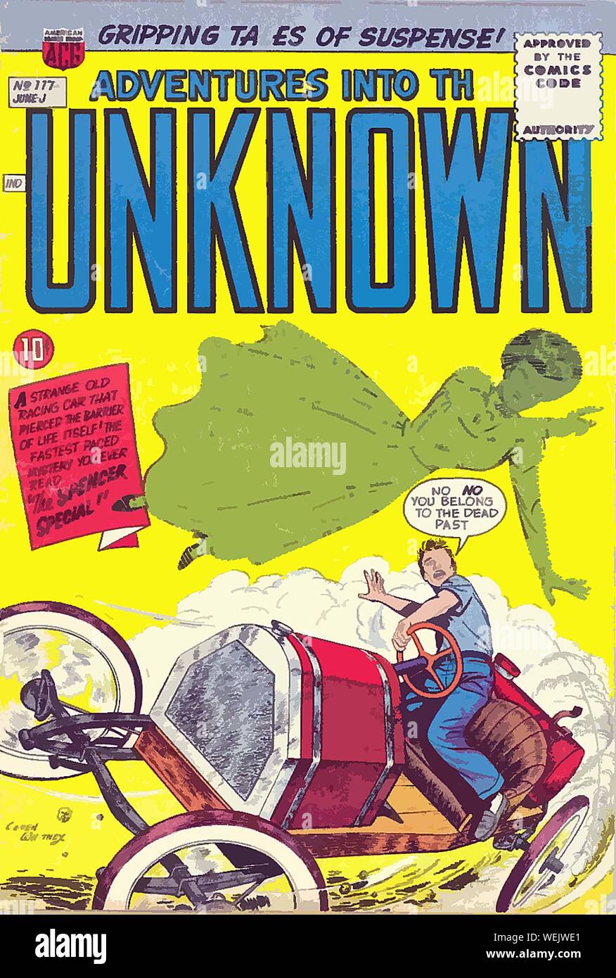 Vintage comic book cover artwork Stock Photo - Alamy