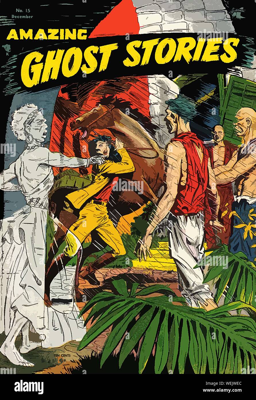 Vintage comic book cover artwork Stock Photo - Alamy