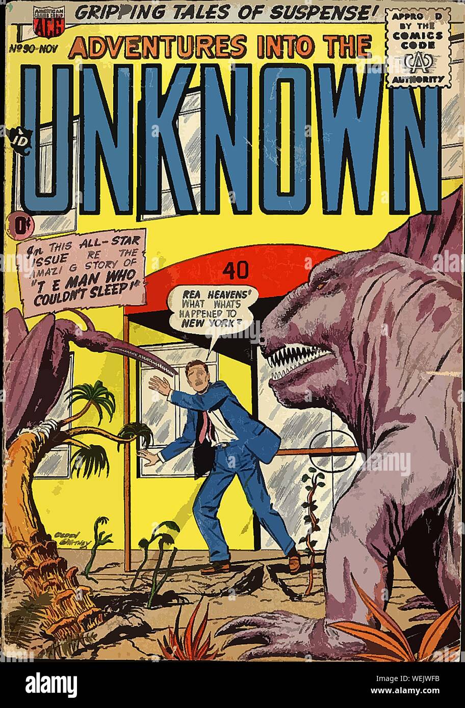 Vintage comic book cover artwork Stock Photo - Alamy