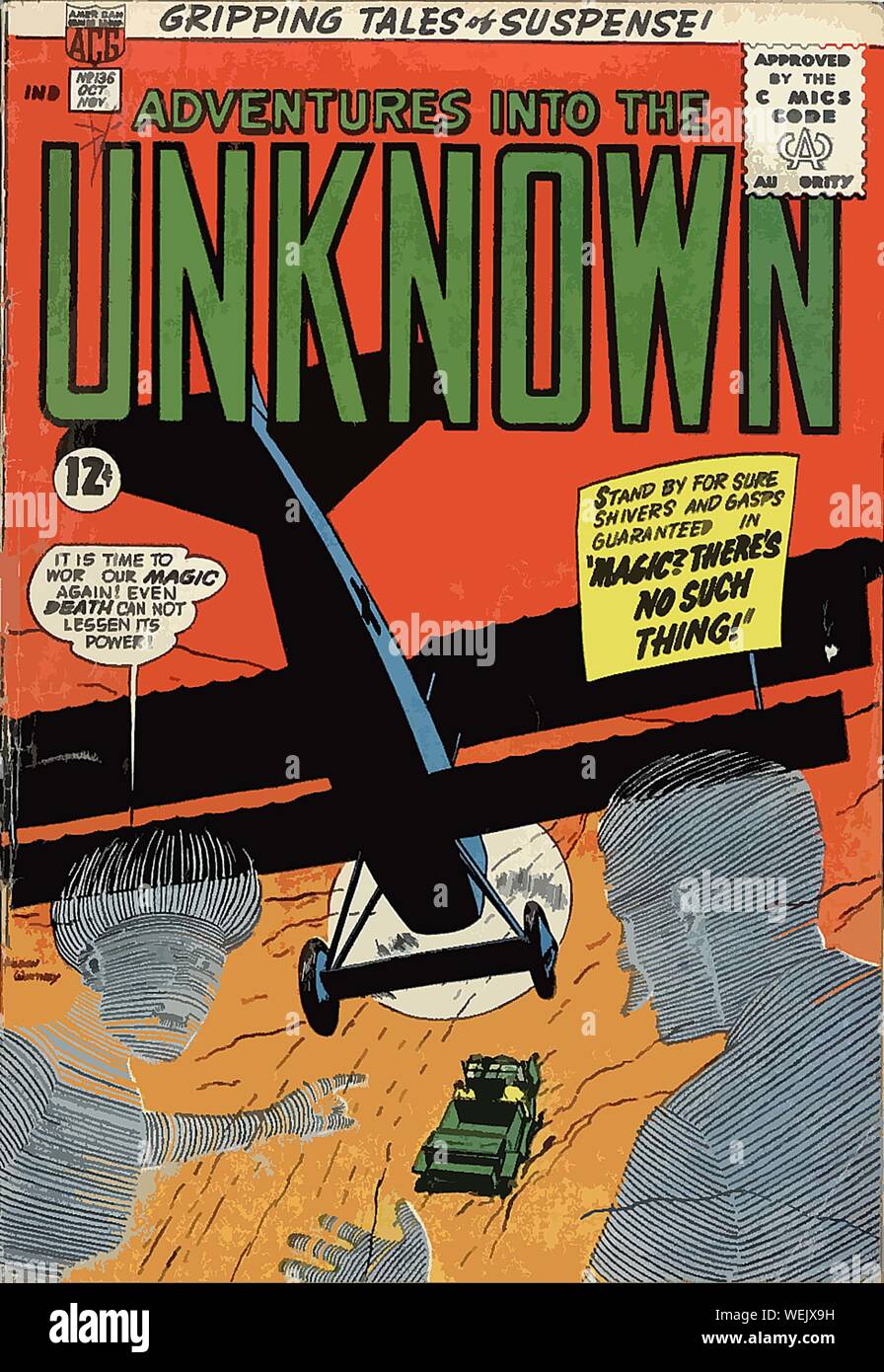 Vintage comic book cover artwork Stock Photo - Alamy