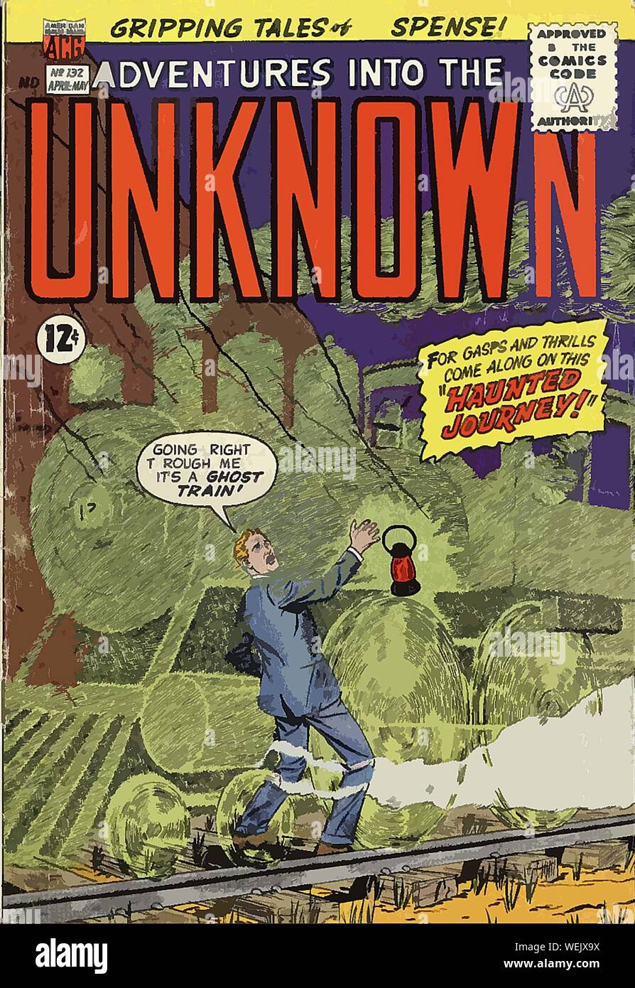 Vintage comic book cover artwork Stock Photo - Alamy