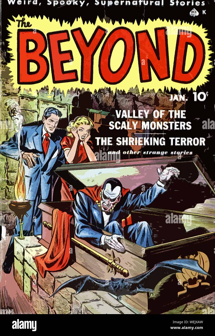 Vintage comic book cover artwork Stock Photo - Alamy