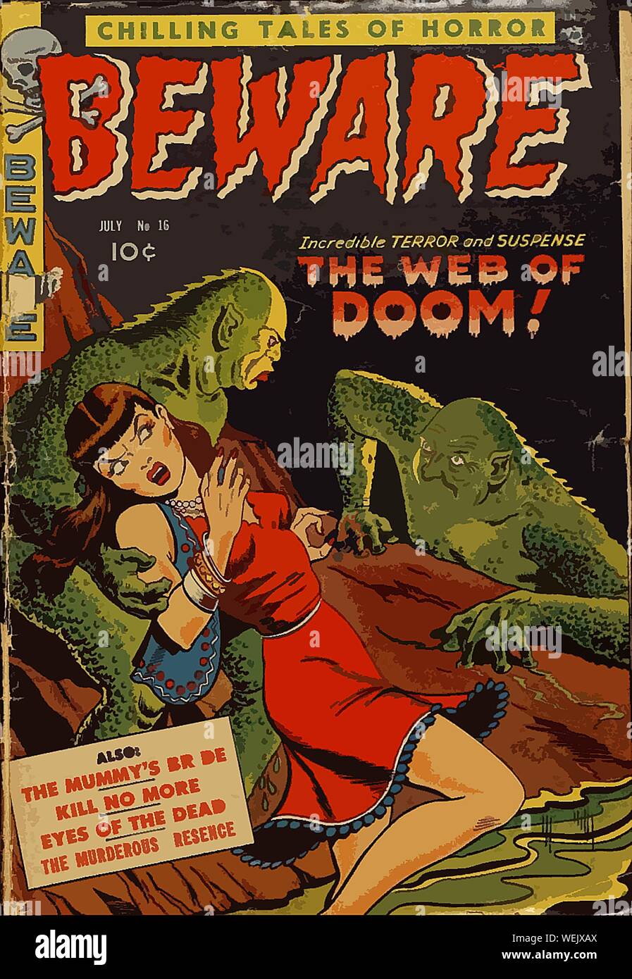 Vintage comic book cover artwork Stock Photo - Alamy