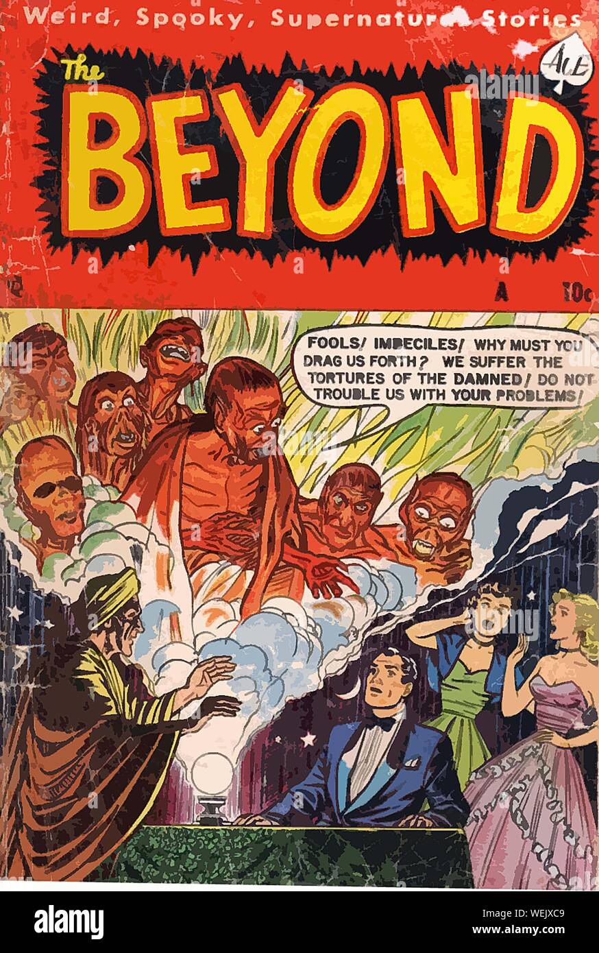 Vintage comic book cover artwork Stock Photo - Alamy