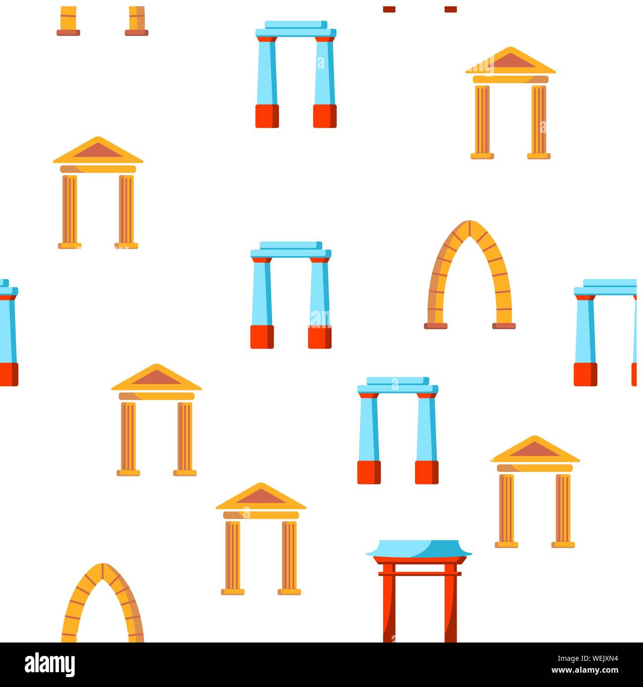 Classic Arch Vector Seamless Pattern Stock Vector Image & Art - Alamy
