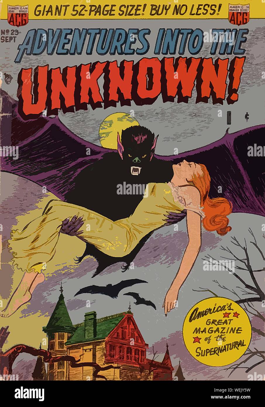 Vintage comic book cover artwork Stock Photo - Alamy