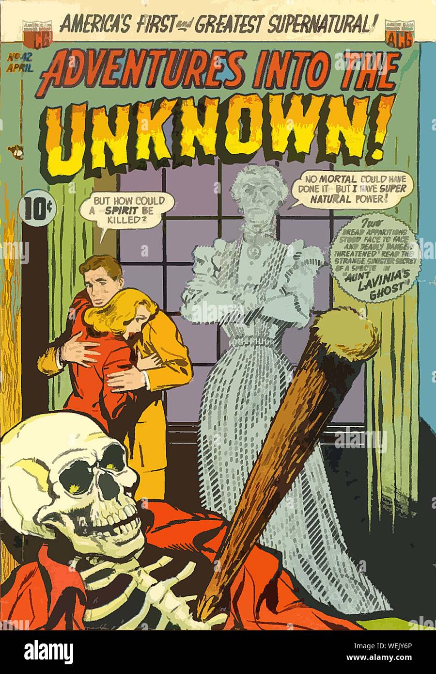 Vintage comic book cover artwork Stock Photo - Alamy