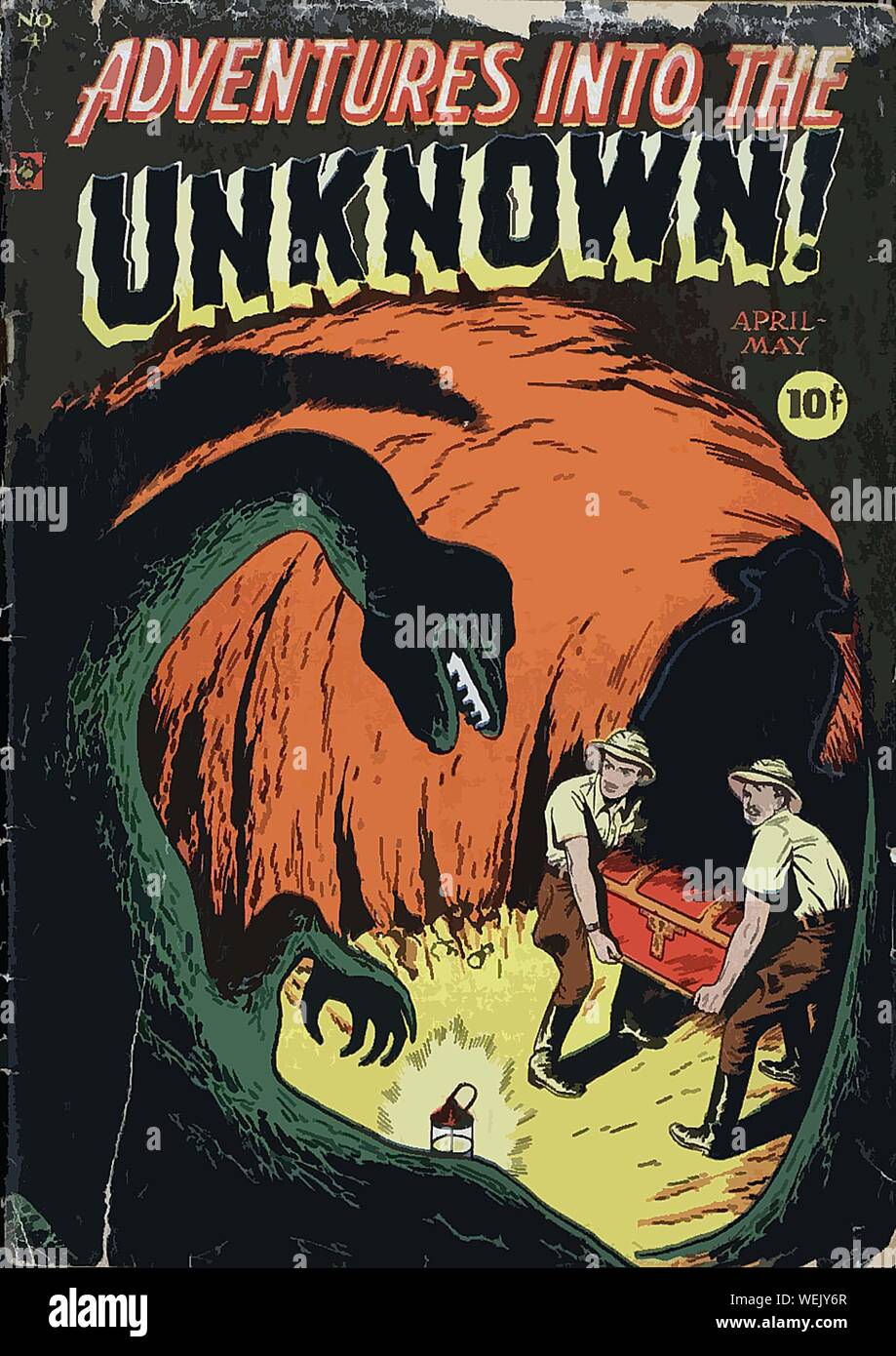 Vintage comic book cover artwork Stock Photo - Alamy