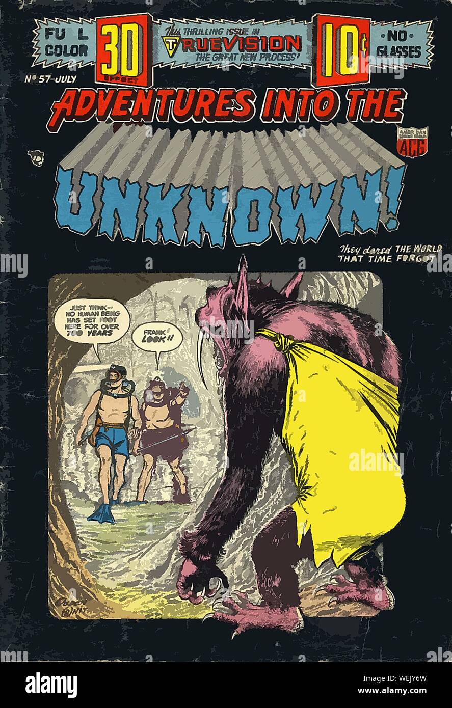 Vintage comic book cover artwork Stock Photo - Alamy