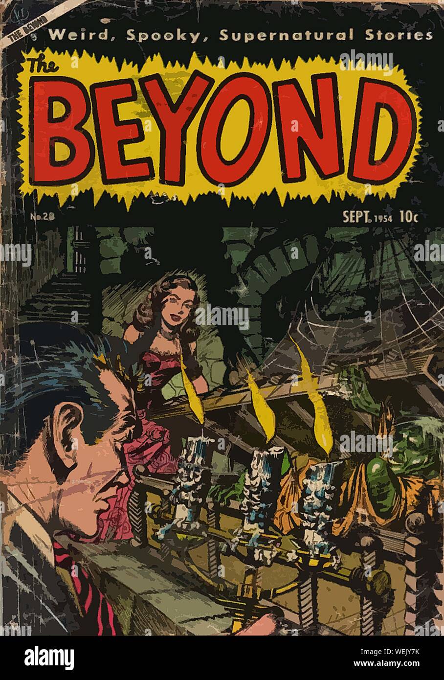 Vintage comic book cover artwork Stock Photo - Alamy