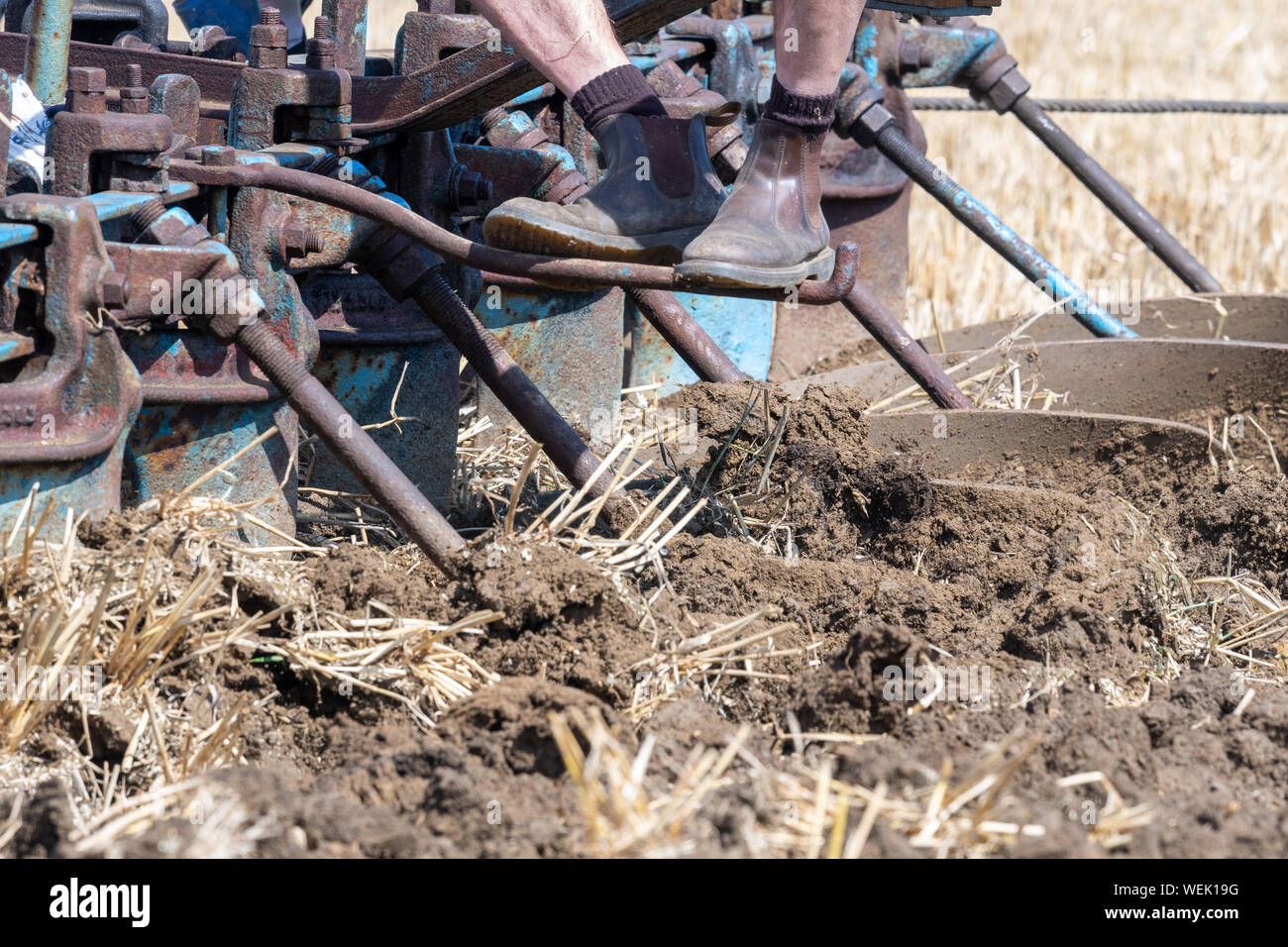 Traditional ploughing machine hi-res stock photography and images - Alamy