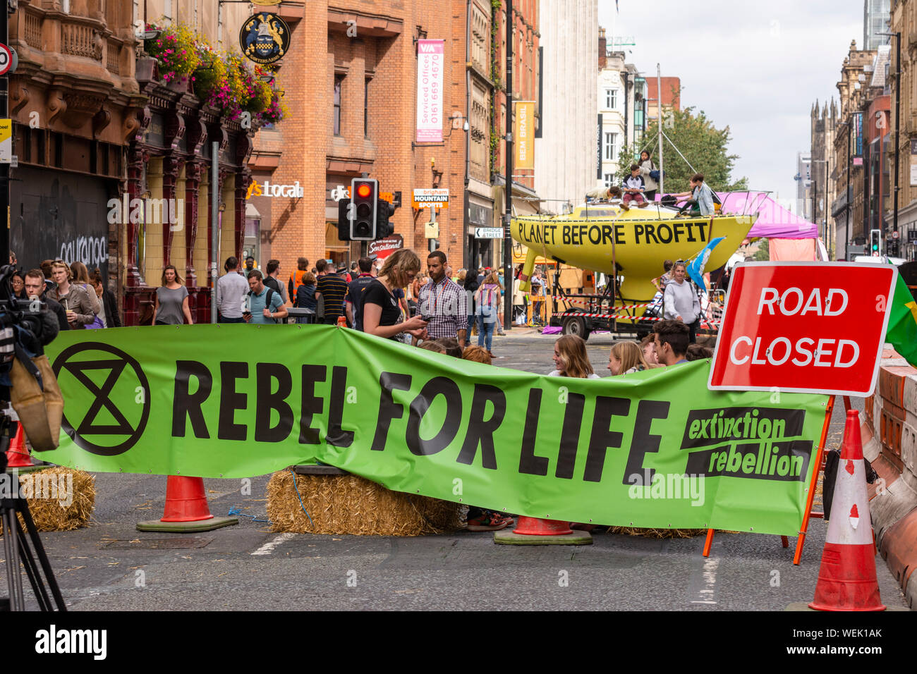 Climate protest group Extinction Rebellion holds protest blocking one ...