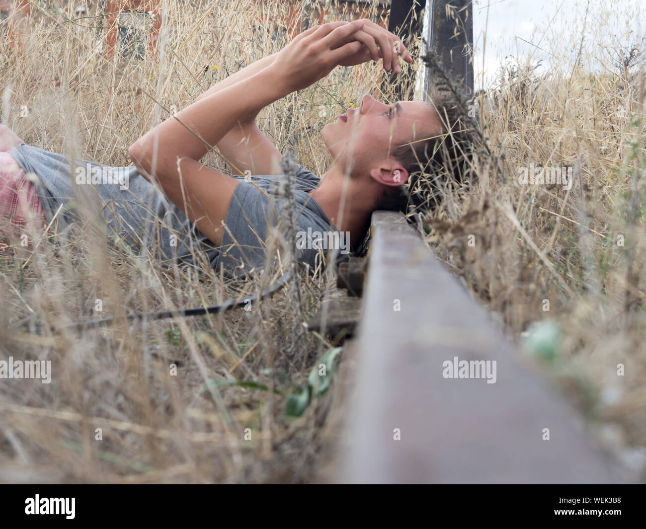 Three rail track hi-res stock photography and images - Alamy