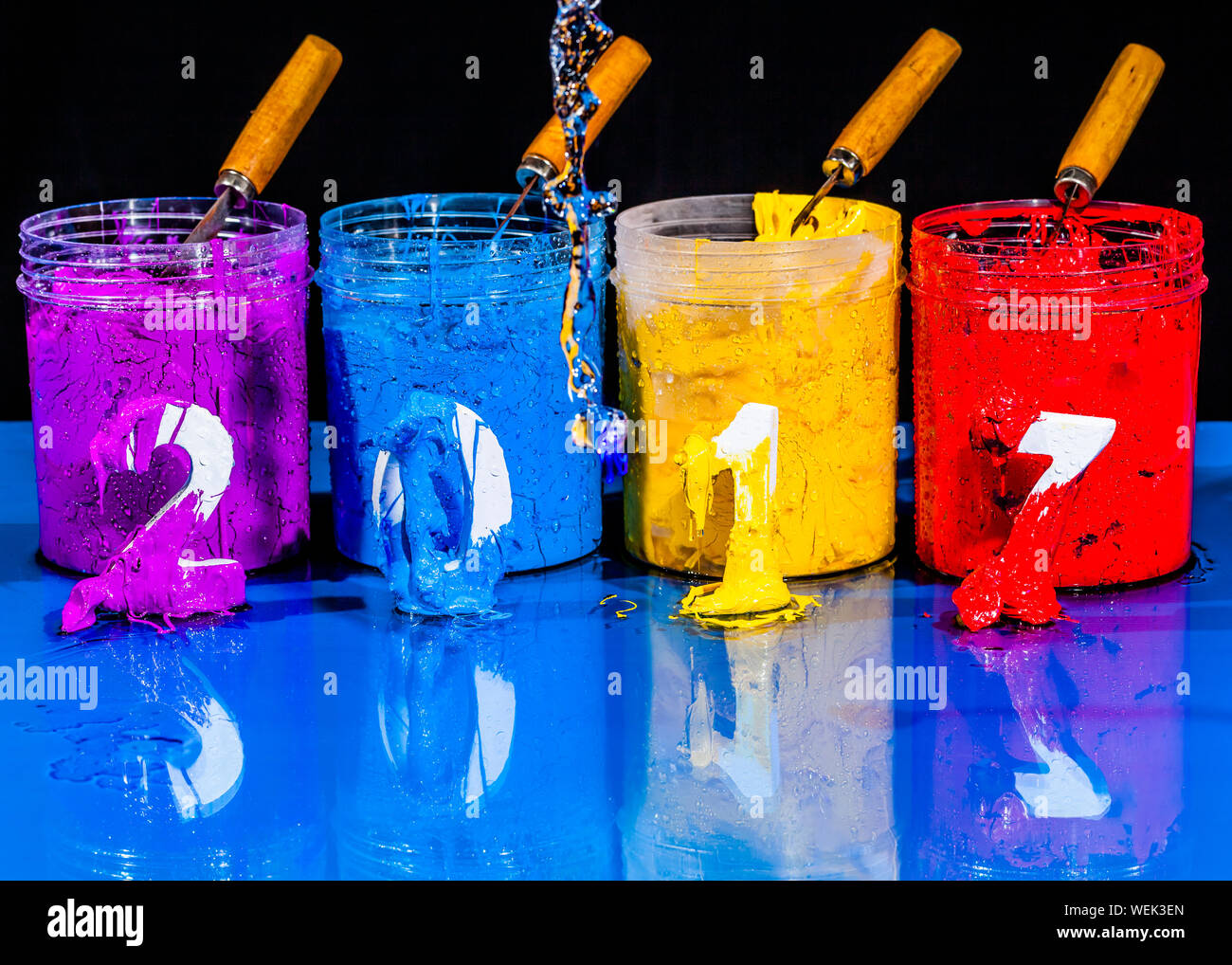 Paint water jar hi-res stock photography and images - Alamy