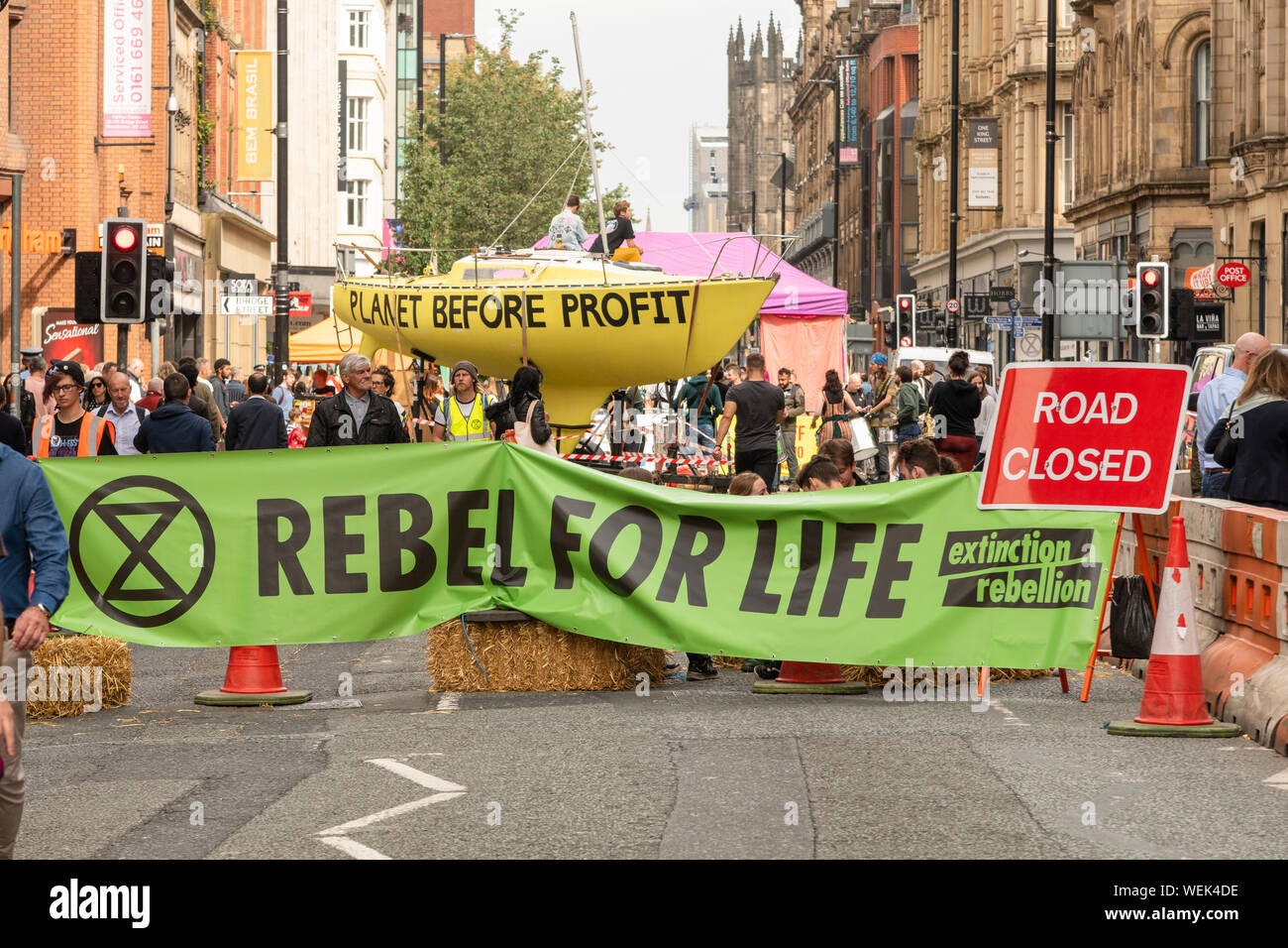 Climate protest group Extinction Rebellion holds protest blocking one ...