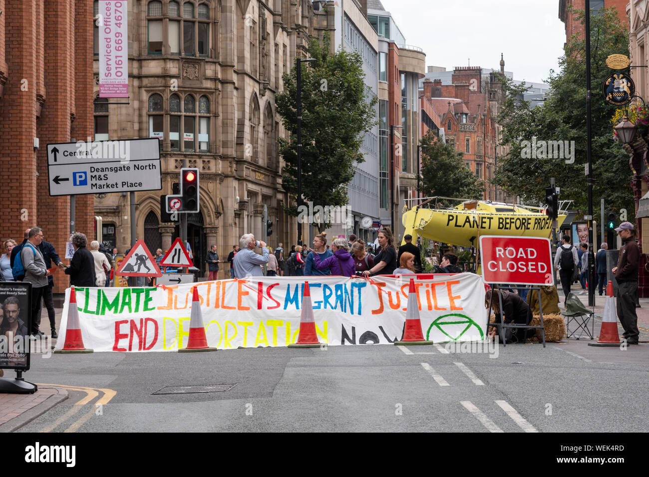 Climate protest group Extinction Rebellion holds protest blocking one ...