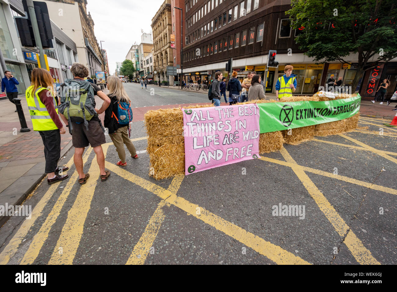 Climate protest group Extinction Rebellion holds protest blocking one ...