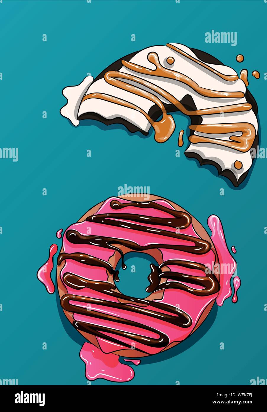 Photo sweet chocolate dessert Stock Vector Images - Alamy