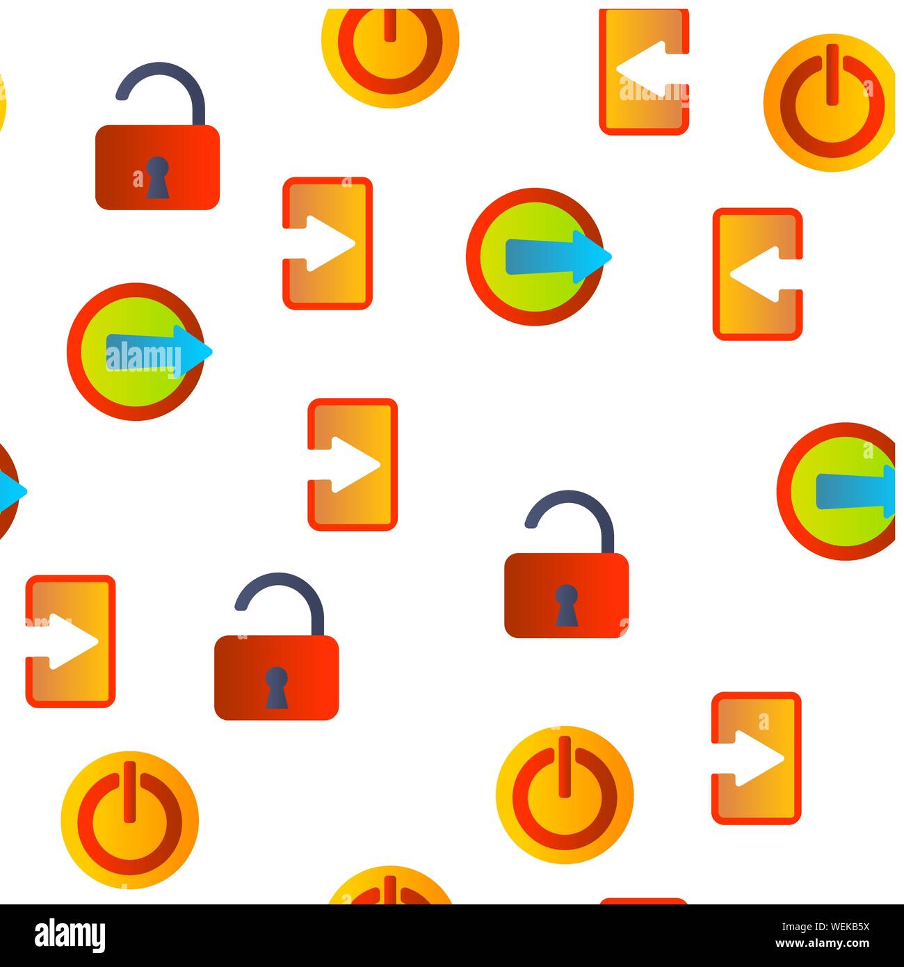 Logout Button Vector Seamless Pattern Stock Vector Image & Art - Alamy