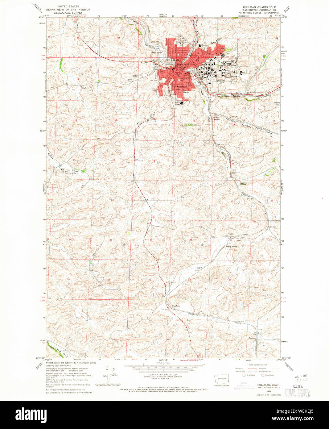 Map of pullman washington hi-res stock photography and images - Alamy