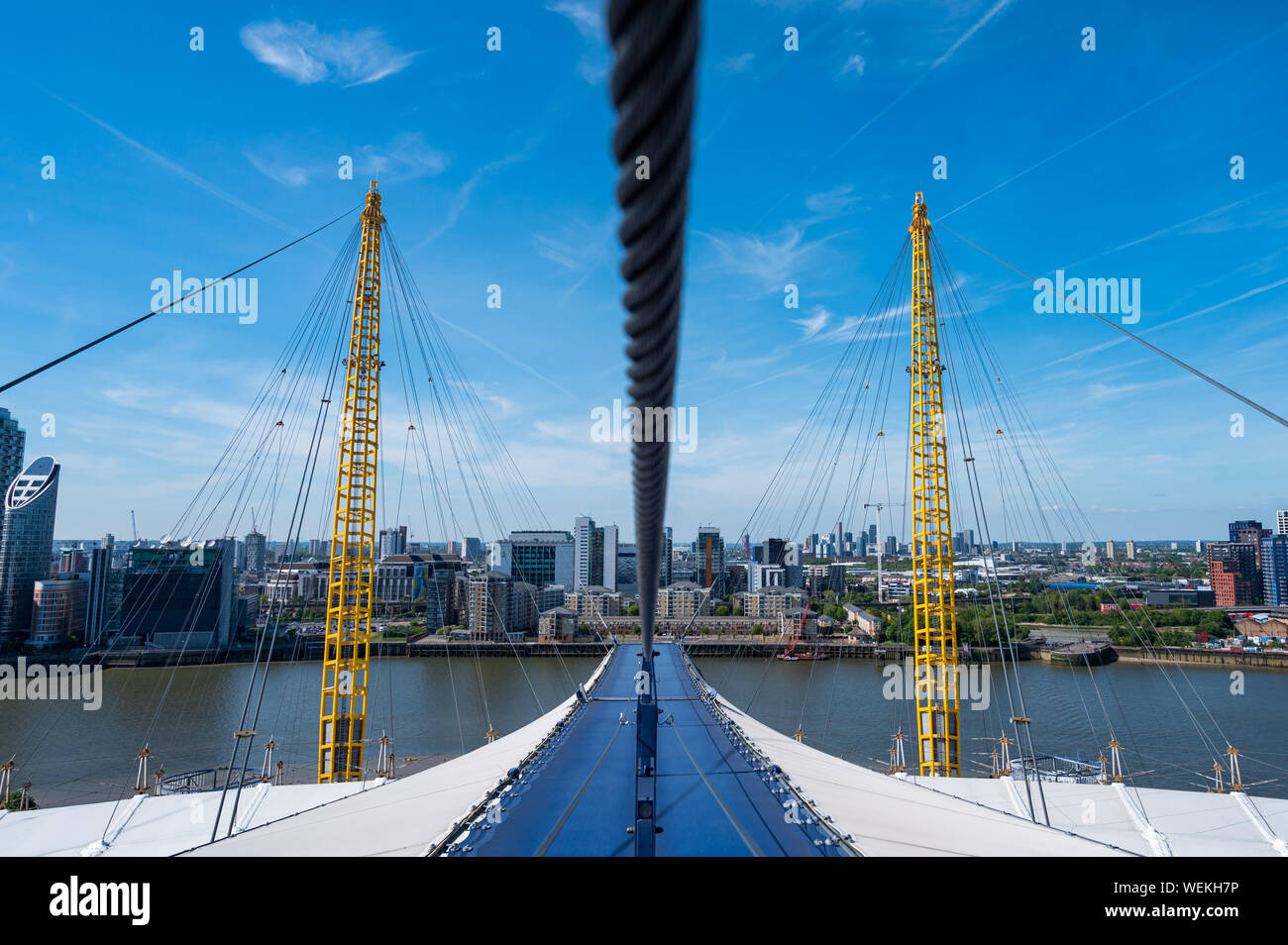 Up at the o2 Roof, Greenwich, London Stock Photo - Alamy