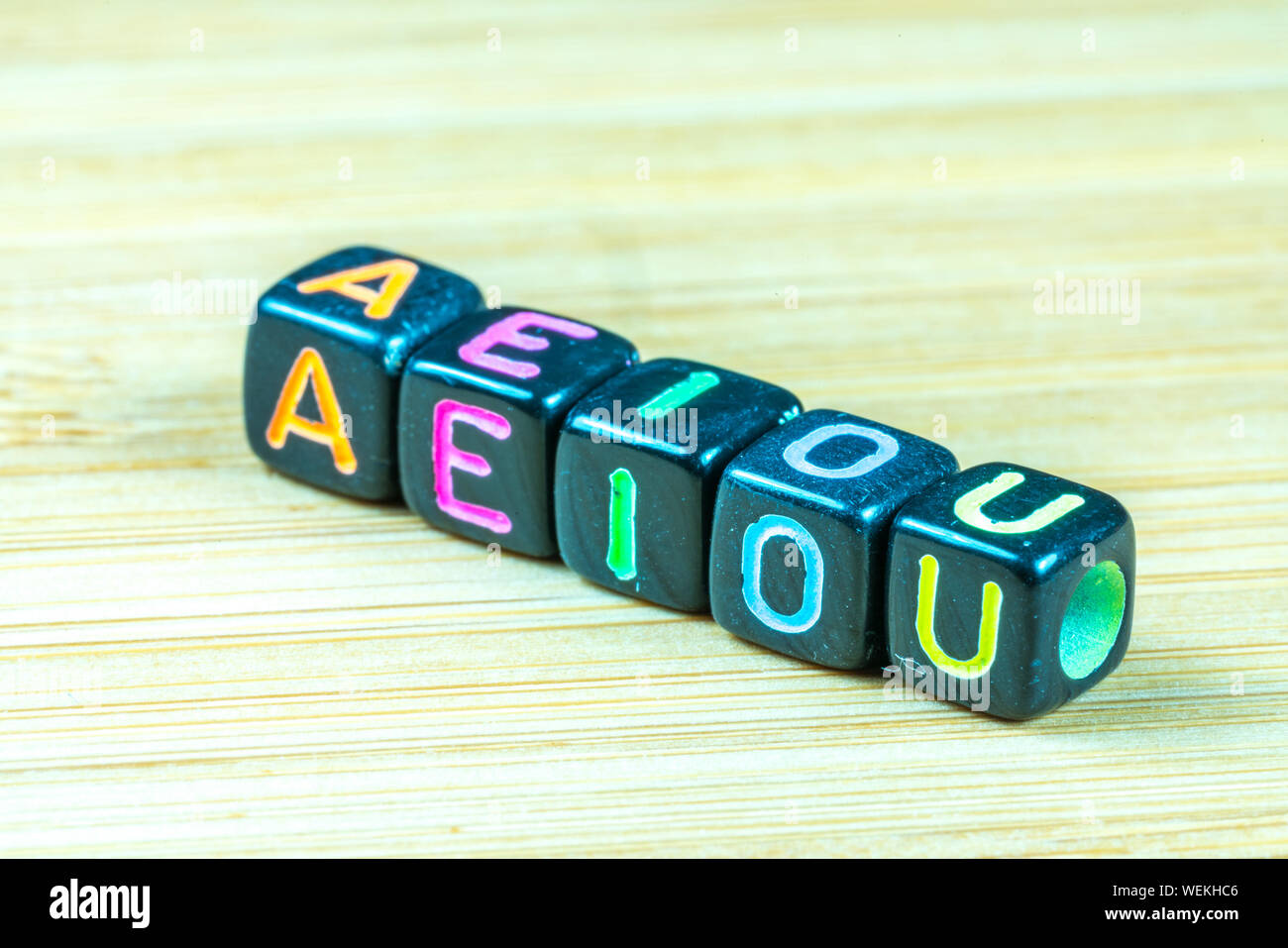 Aeiou hi-res stock photography and images - Alamy