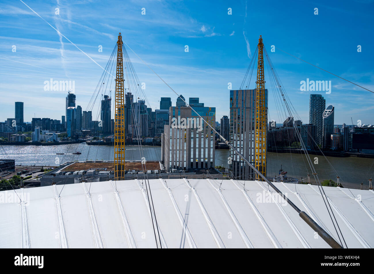 Up at the o2 Roof, Greenwich, London Stock Photo - Alamy