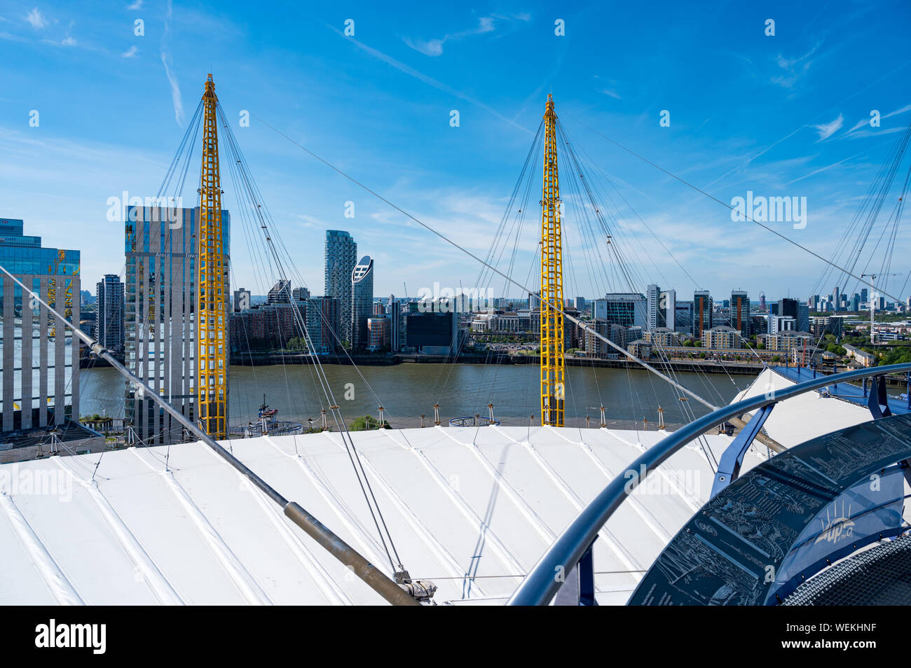 Up at the o2 Roof, Greenwich, London Stock Photo - Alamy