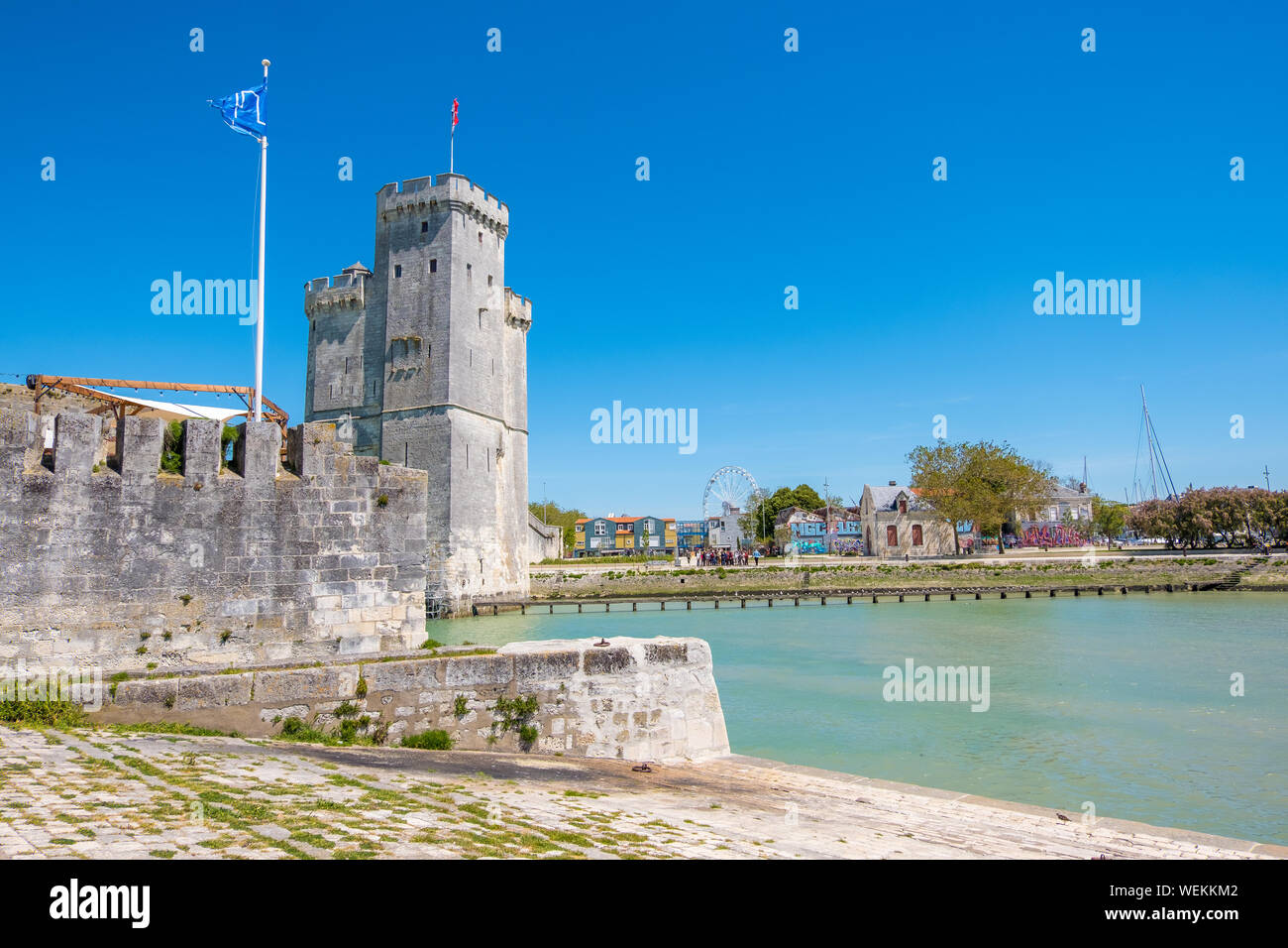 La Rochelle, France - May 13, 2019: Tour St Nicolas and de la Chaine in ...