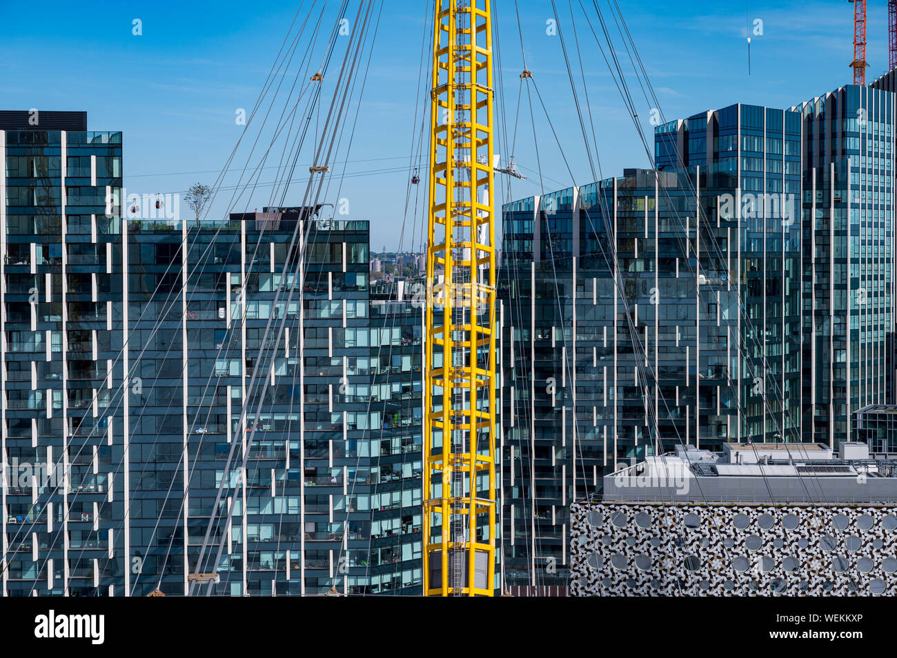Up at the o2 Roof, Greenwich, London Stock Photo - Alamy