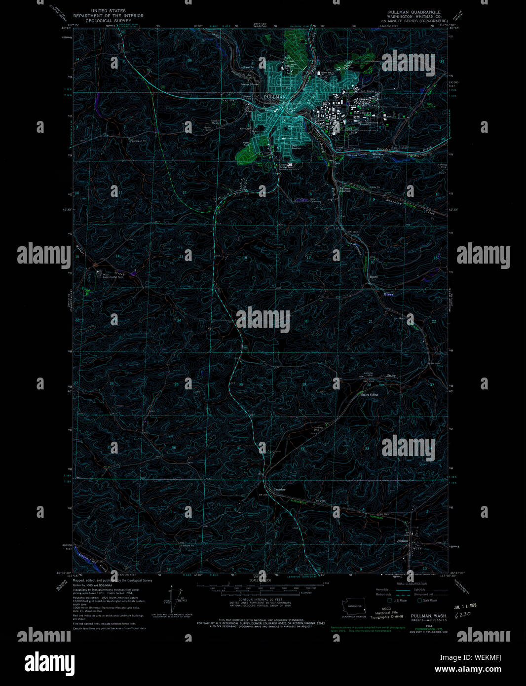 Map of pullman washington hi-res stock photography and images - Alamy