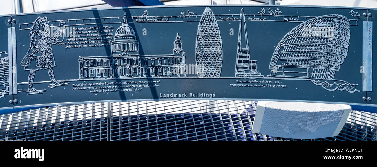 Up at the o2 Roof, Greenwich, London Stock Photo - Alamy