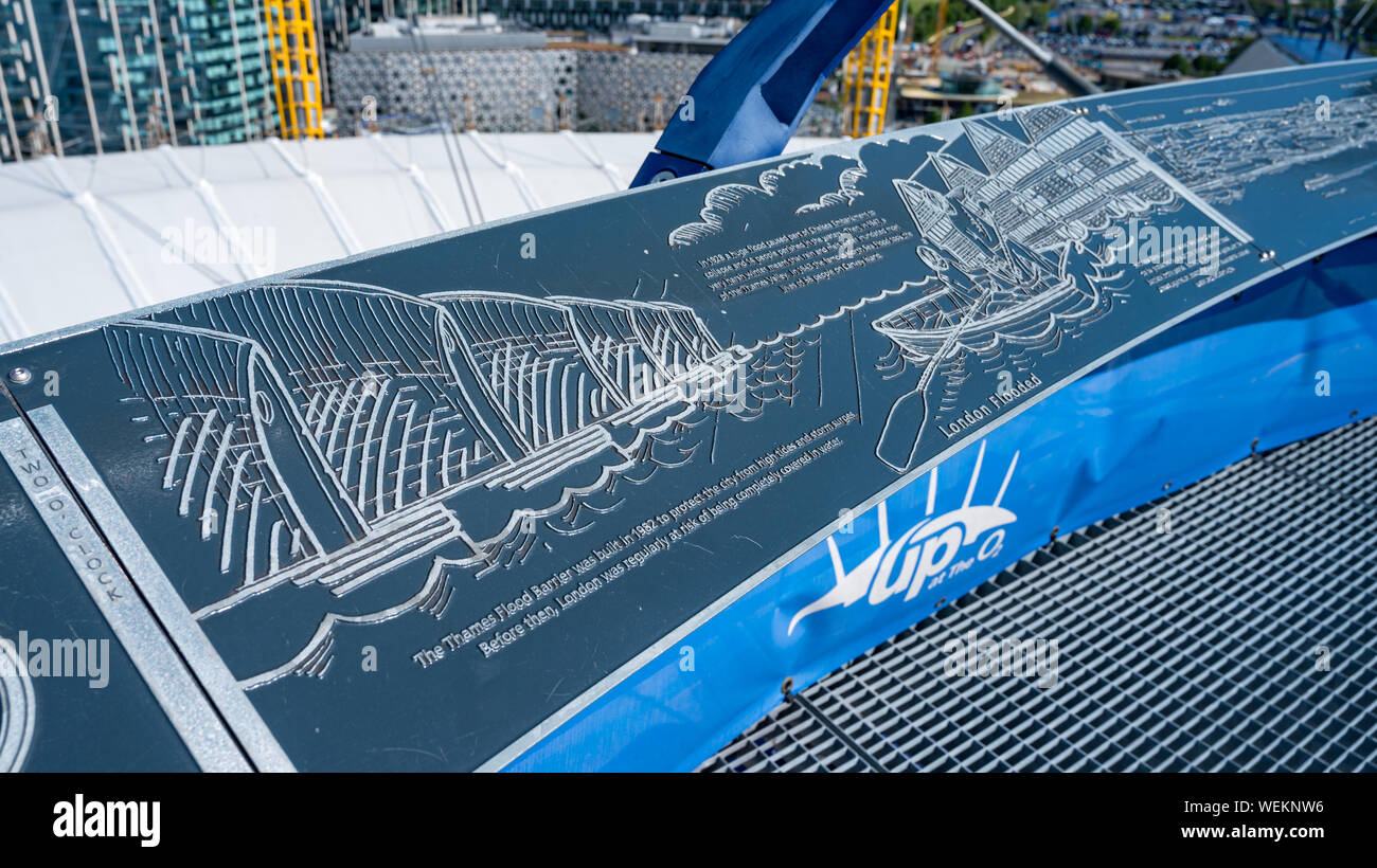 Up at the o2 Roof, Greenwich, London Stock Photo - Alamy