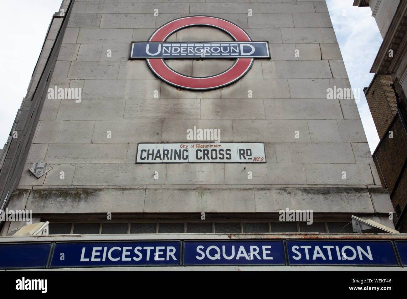Leicester square station hi-res stock photography and images - Alamy