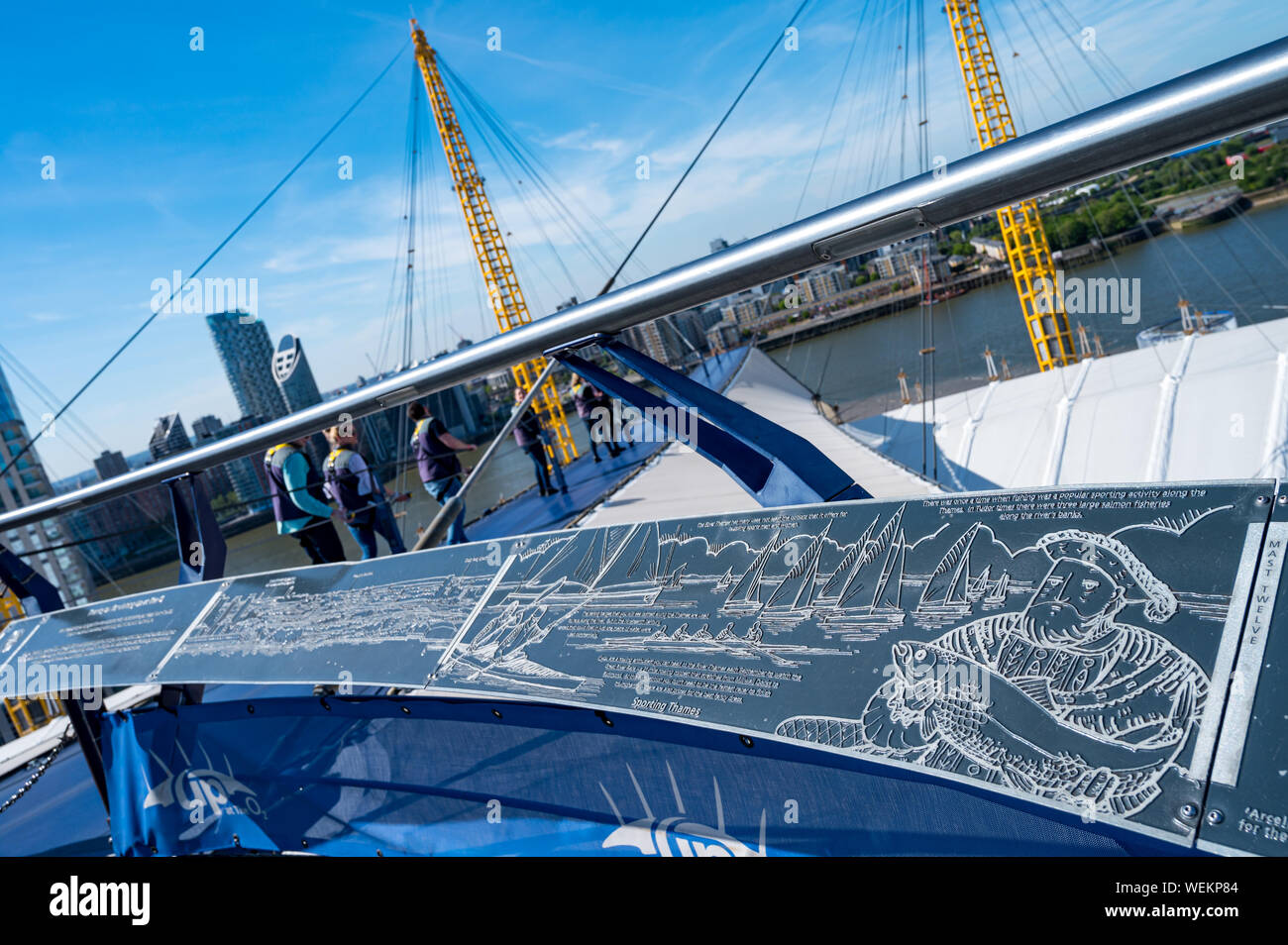 Up at the o2 Roof, Greenwich, London Stock Photo - Alamy