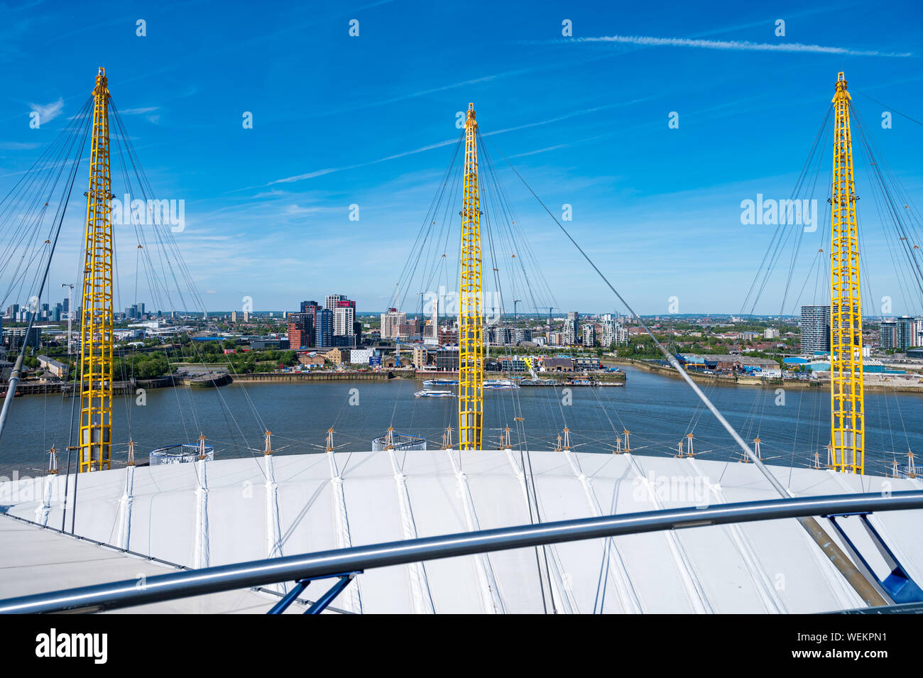 Up at the o2 Roof, Greenwich, London Stock Photo - Alamy