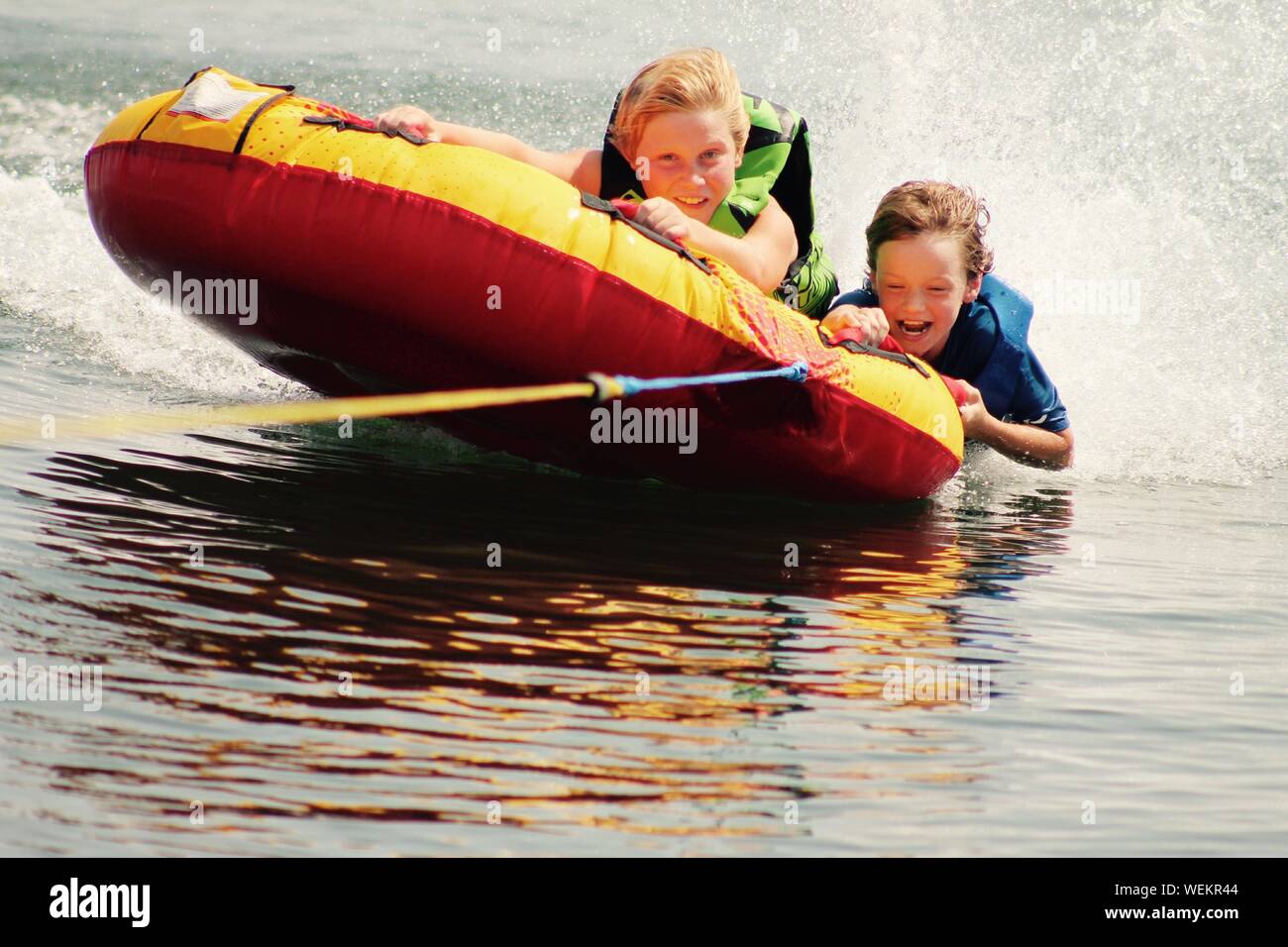 Having fun on he boat hi-res stock photography and images - Alamy