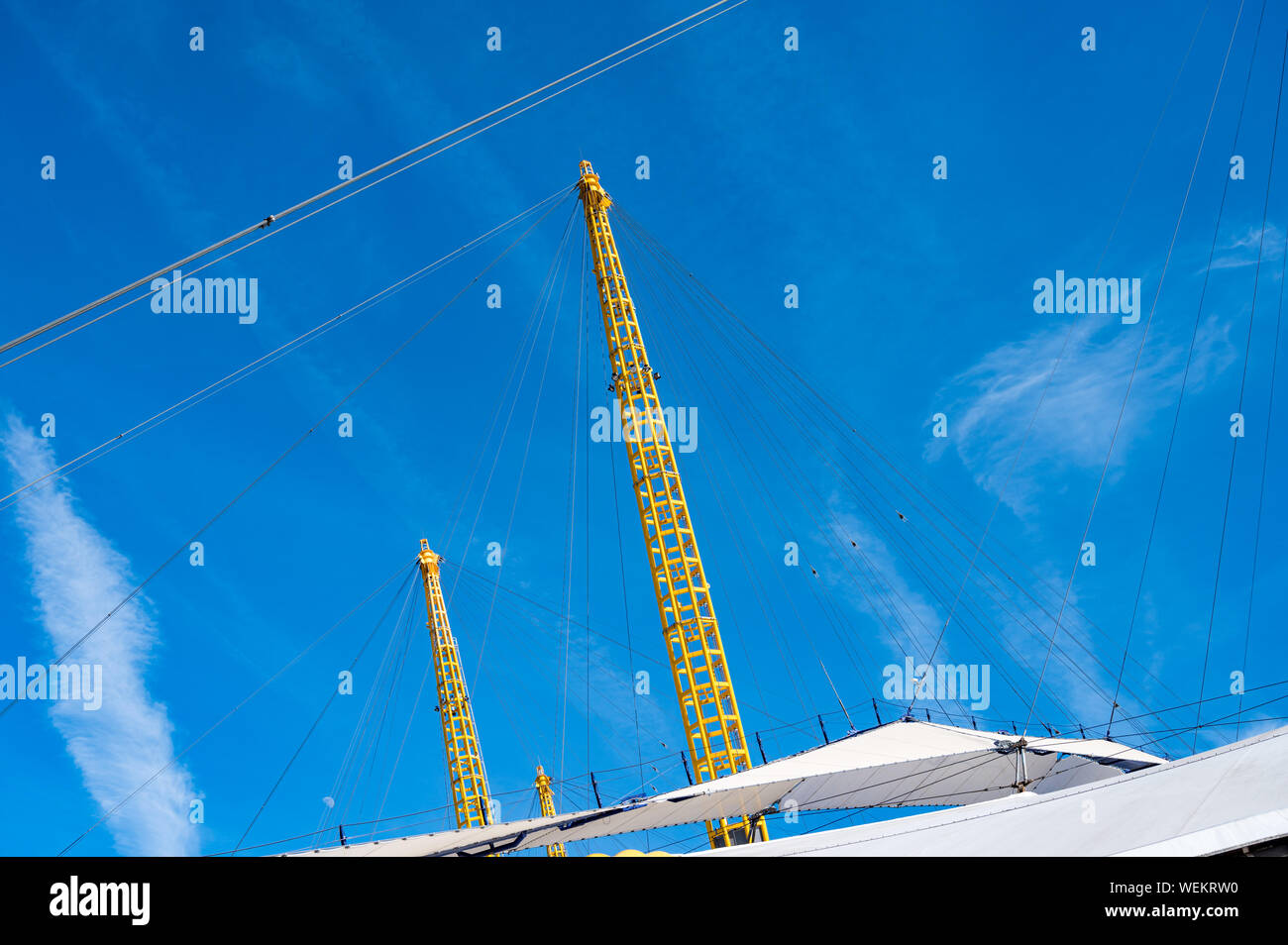 Up at the o2 Roof, Greenwich, London Stock Photo - Alamy