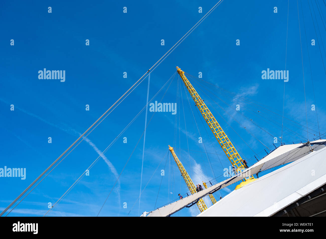 Up at the o2 Roof, Greenwich, London Stock Photo - Alamy